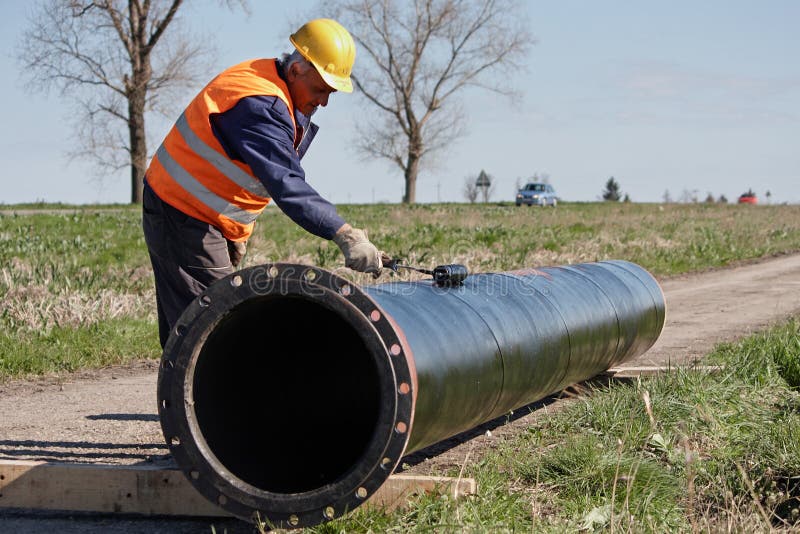 Tar coating stock photo. Image of bucket, tools, worker - 26073730