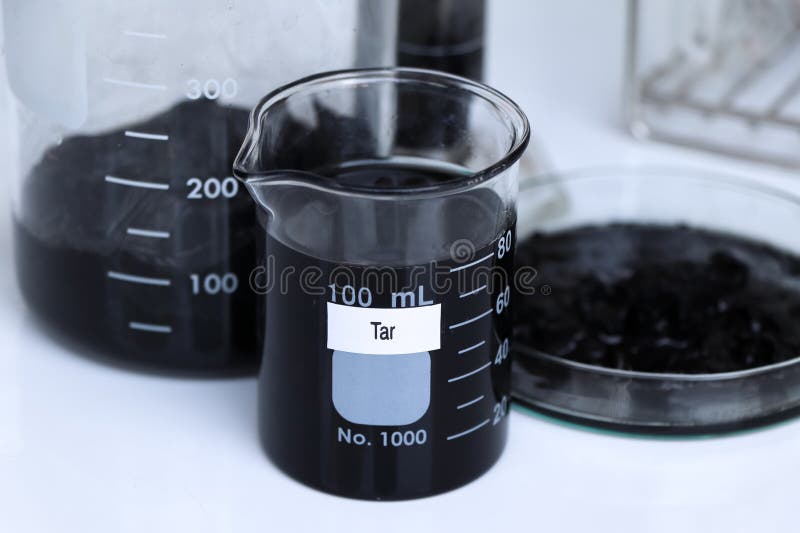 Tar in Container, Laboratory Quality Testing Concepts Stock Image ...