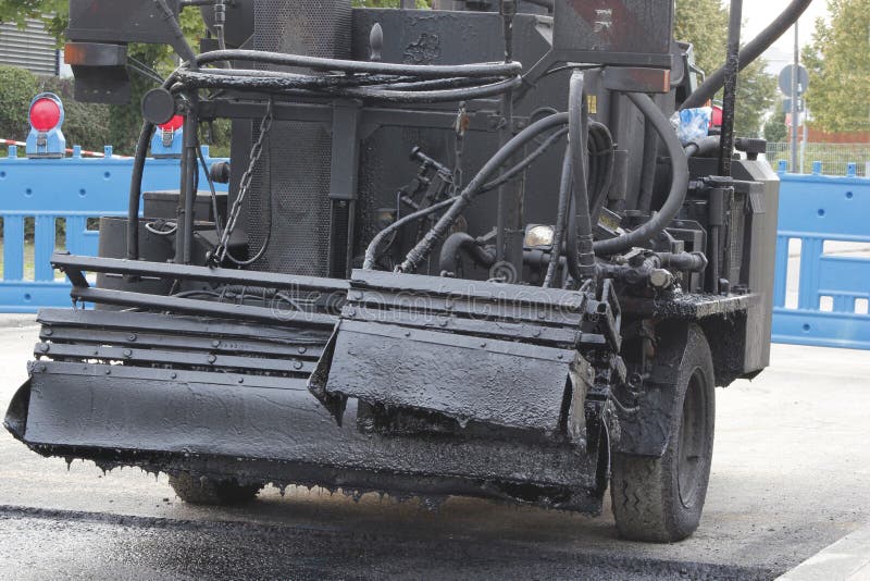 Tar machine stock image. Image of heavy, business, roadwork - 34895085