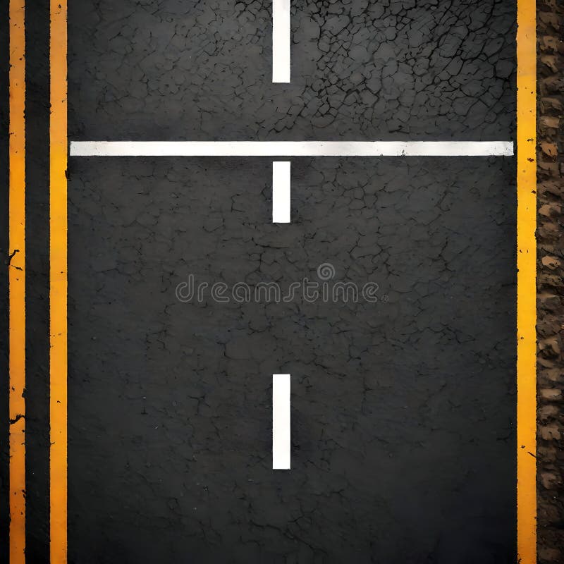 Tar Road with Road Line Markings Background - Ai Generated Image Stock ...