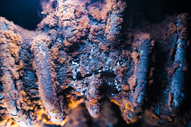 Tar and Soot on the Fins of a Solid Fuel Boiler after the Heating ...