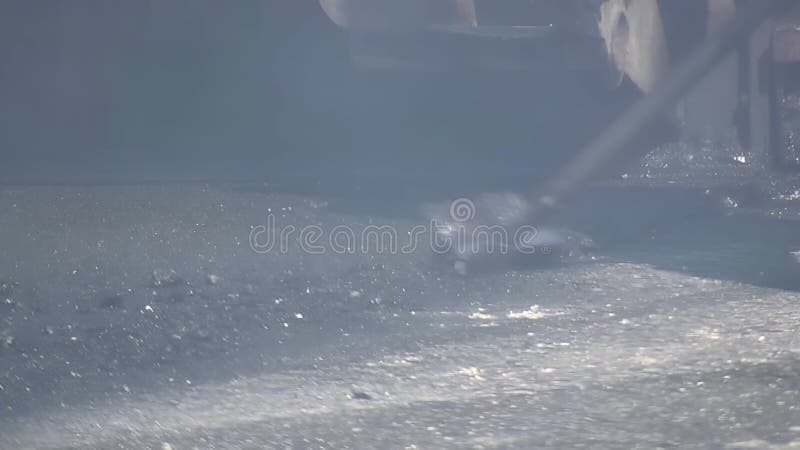 Tar Surface Laying Machine Tarring, Construction Stock Footage - Video ...