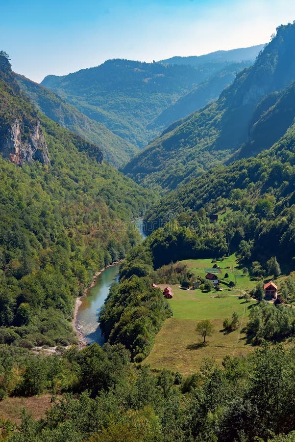 Tara River Canyon in Montenegro Stock Image - Image of balkan, hiking ...