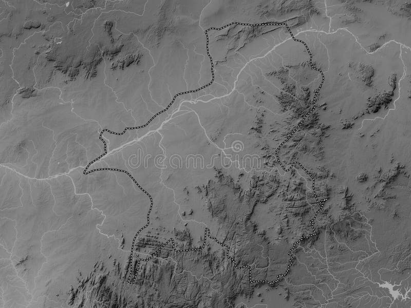 Taraba, Nigeria. Grayscale. No Legend Stock Illustration - Illustration ...