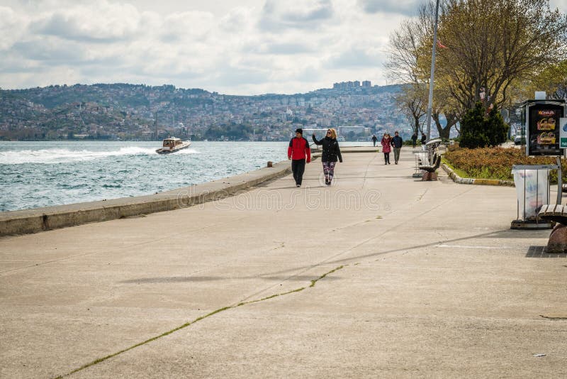 Tarabya Coastline in Istanbul, Turkey Editorial Stock Image - Image of ...