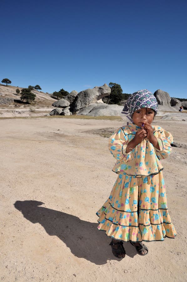 Tarahumara Girl, Mexico editorial photo. Image of primitive - 11320786