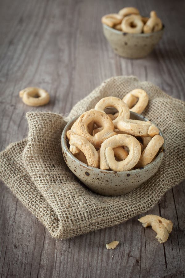 Taralli snacks stock image. Image of food, table, appetizer - 27888915