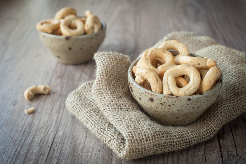 Taralli snacks stock photo. Image of texture, puglia - 27888940