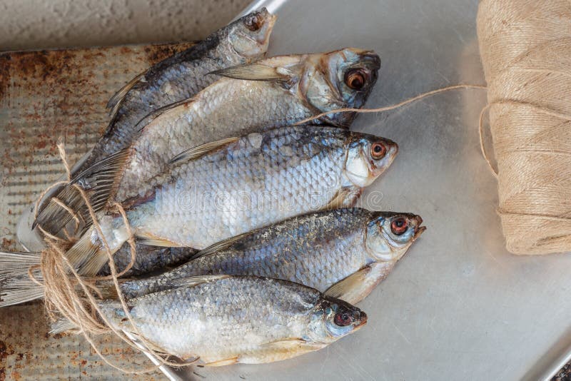 Taranka, Sun Dried Salty River Fish, Classic Beer Snack Stock Image ...