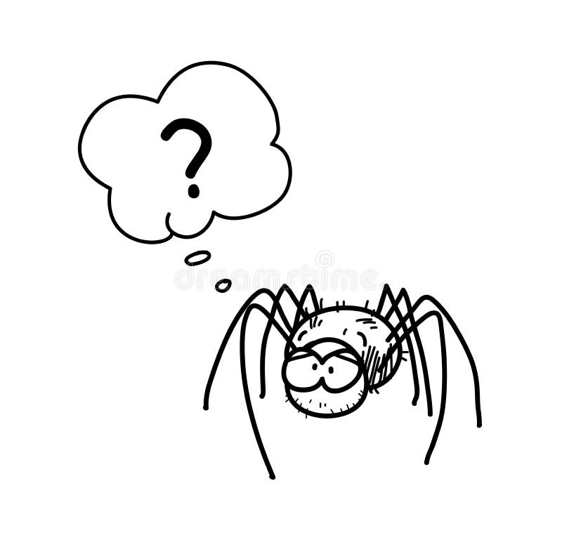 Spider Question Mark Stock Illustrations – 26 Spider Question Mark ...