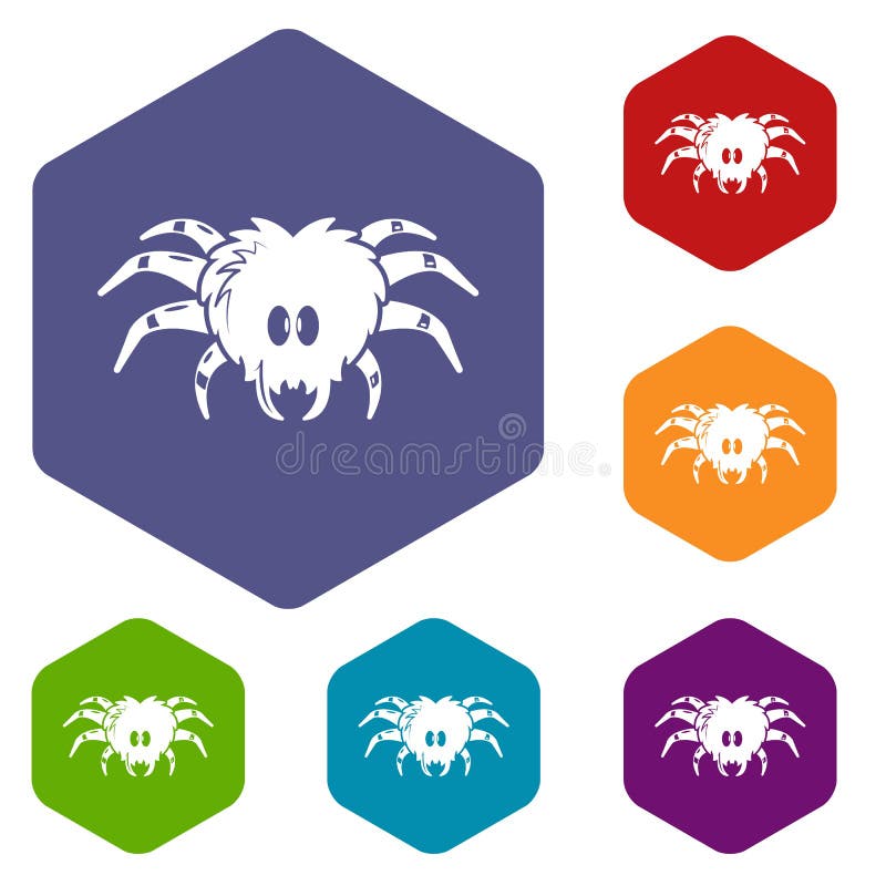 Tarantula Icon, Simple Black Style Stock Vector - Illustration of ...