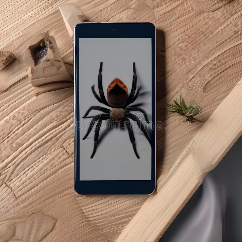 A Tarantula Using a Tablet As a Touchscreen To Create Digital Spider ...