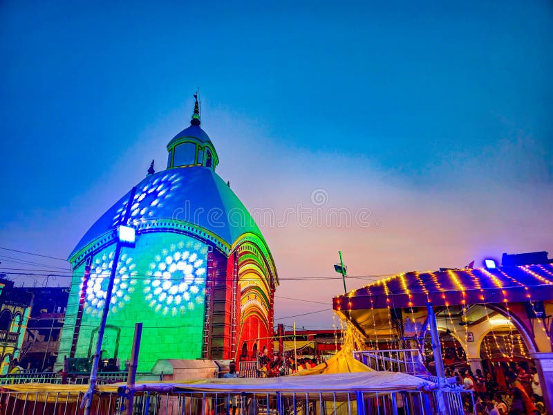 Night View of Famous Tarapith - Maa Tara Temple, Birbhum, West Bengal ...