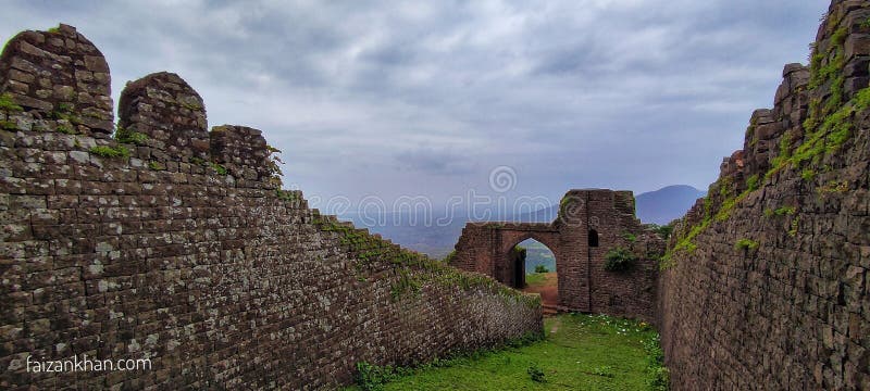 Tarapur Gate and the Valleys of Mandu India Stock Image - Image of hill ...