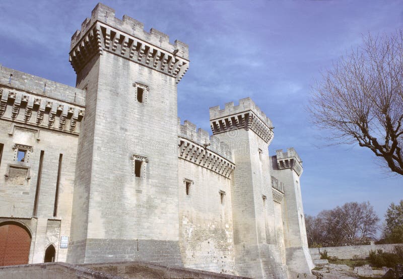 Tarascon castle stock image. Image of history, building - 1252523