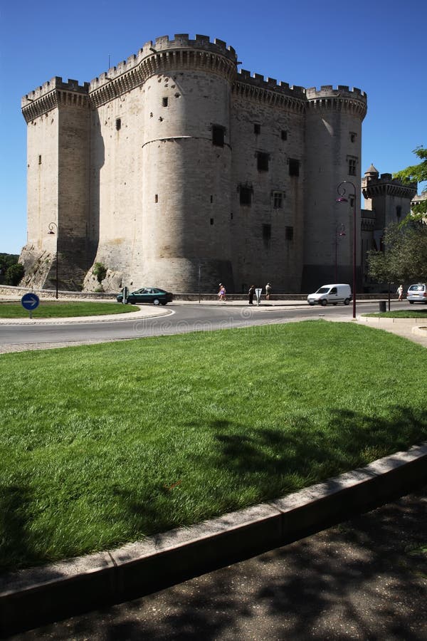 Tarascon Castle stock photo. Image of blue, tower, mansion - 2789320