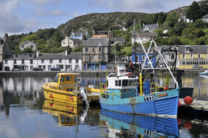 Tarbert editorial photography. Image of clouds, scotland - 16441647