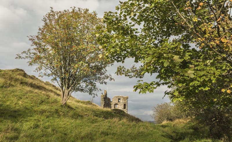Tarbert Castle in Argyll, Scotland. Stock Image - Image of britain ...