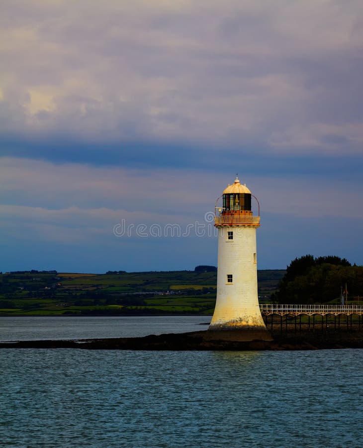 Tarbert Lighthouse stock image. Image of navigation, kerry - 23687637