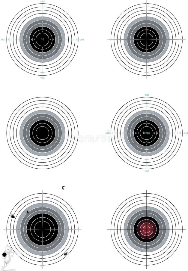 Target stock vector. Illustration of white, numbers, entertaiment ...