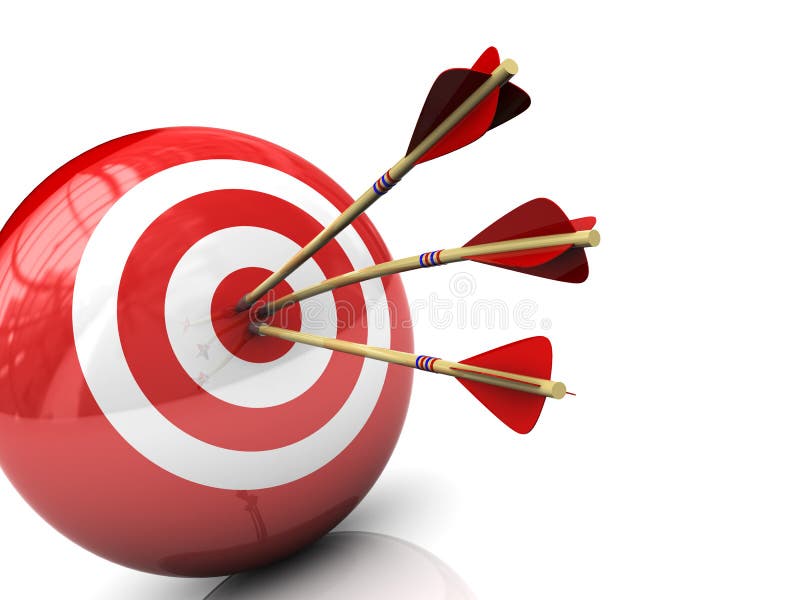 Target stock illustration. Illustration of determination - 14224117