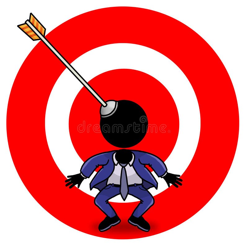 Target stock illustration. Illustration of cartoon, action - 15031425