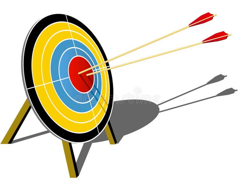 Target Two Arrows Stock Illustrations – 981 Target Two Arrows Stock ...