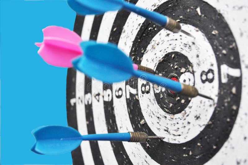 Perfect hit on target stock image. Image of achievement - 10566491