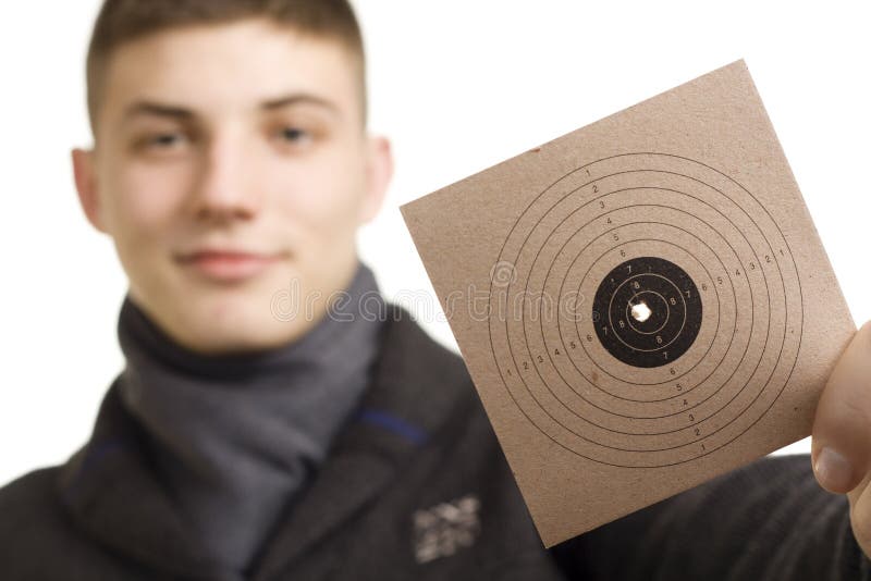 Rifle scope bullseye stock photo. Image of military, isolated - 8926708