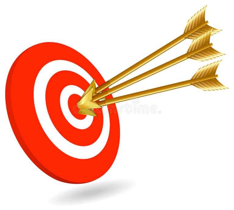 Icon Target Golden Arrow Stock Illustrations – 1,483 Icon Target Golden ...