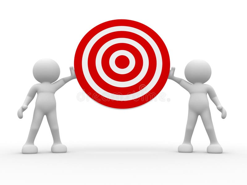 Aim at Targeted People in Target Markets Stock Vector - Illustration of ...