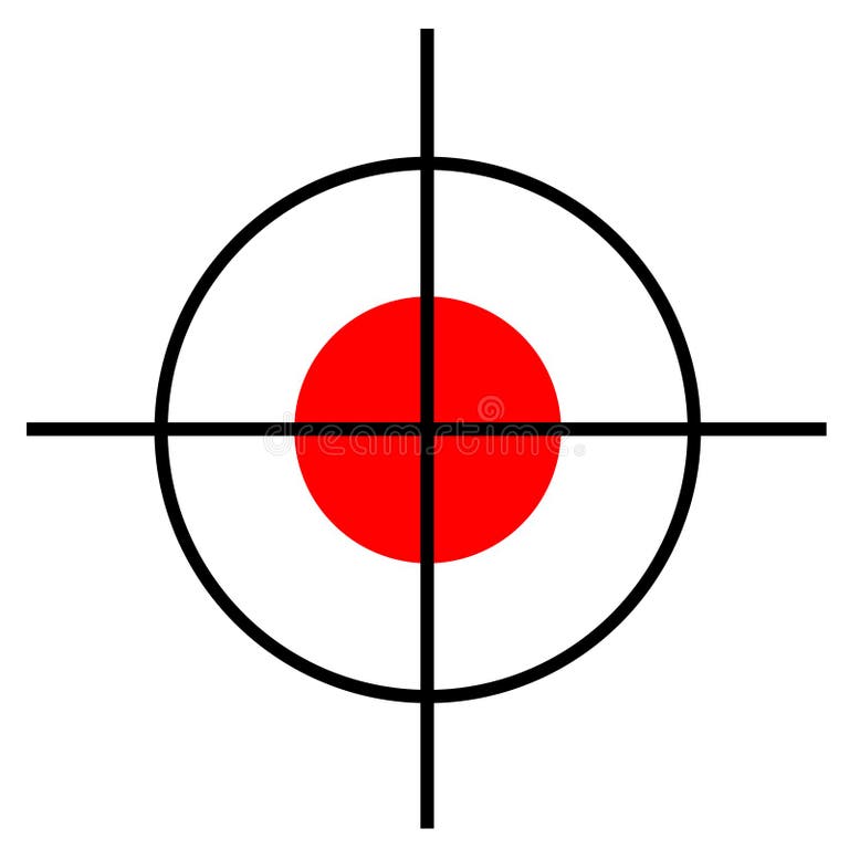 Red White Target Dead Center Stock Illustrations – 38 Red White Target ...