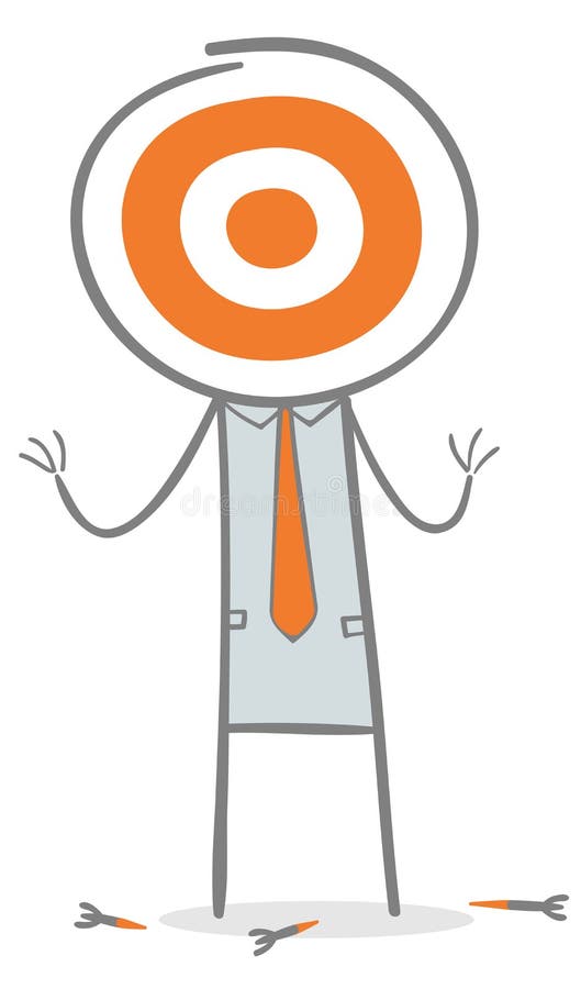 Stick Person Target Stock Illustrations – 373 Stick Person Target Stock ...