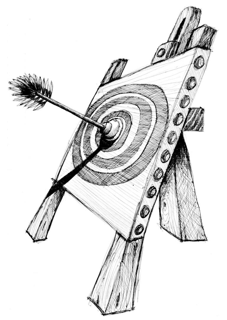 Target Goal Pencil Stock Illustrations – 1,930 Target Goal Pencil Stock ...