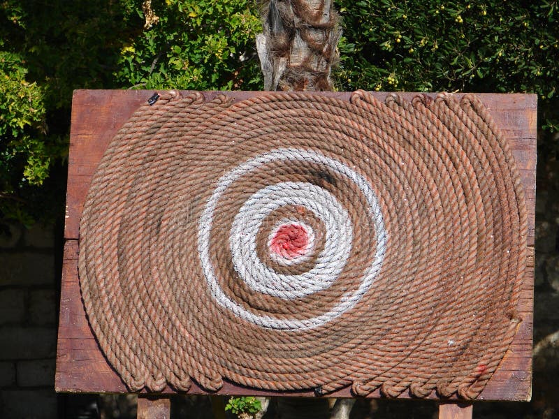 Straw Archery Target Practice Competition Concept Stock Image - Image ...