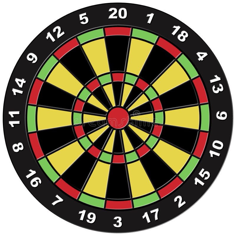 Target stock illustration. Illustration of board, numbers - 7154892