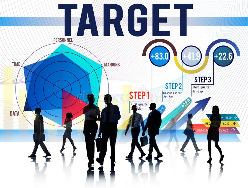 Target Achievement Goal Success Aspiration Concept Stock Illustration ...