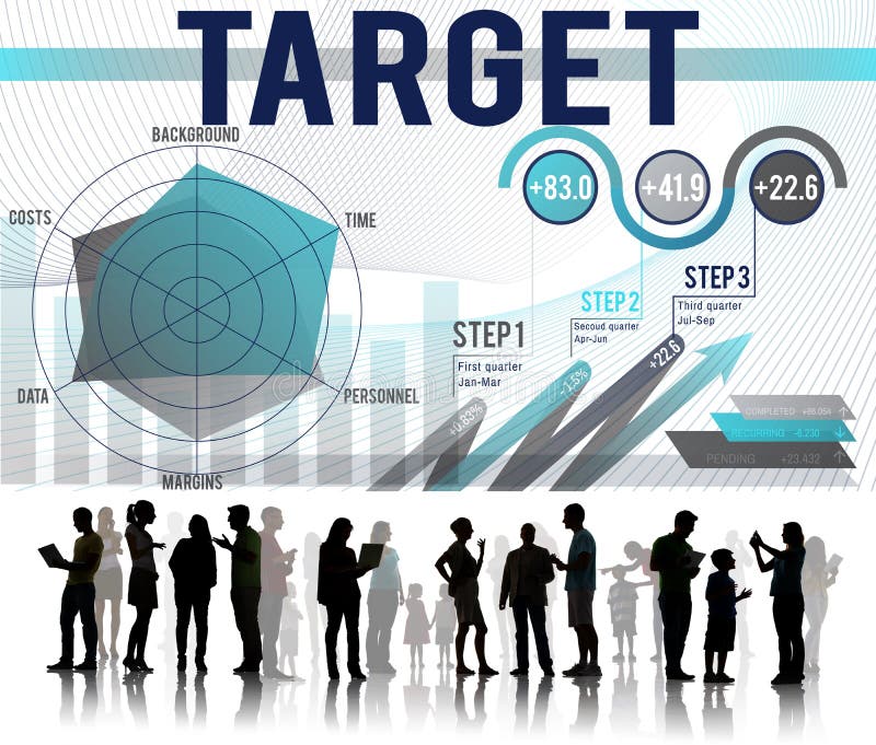 Target Achievement Goal Success Aspiration Concept Stock Photo - Image ...