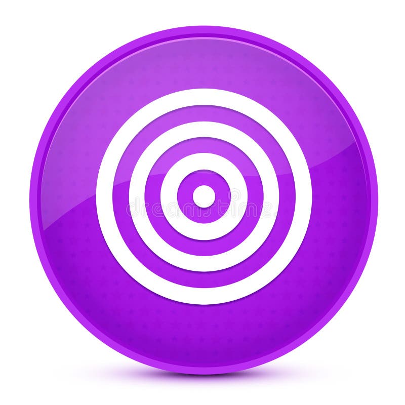 Target Aesthetic Glossy Blue Round Button Abstract Stock Illustration ...