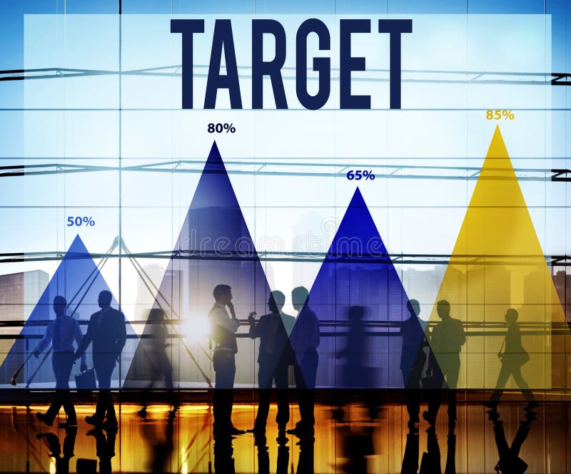 Target Aim Aspiration Vision Solution Concept Stock Image - Image of ...