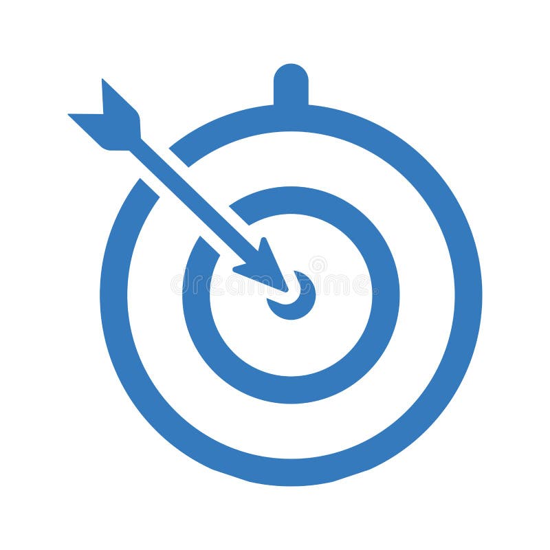 Target, Aim, Aspire, Goal, Plan, Success Icon. Blue Vector Design Stock ...