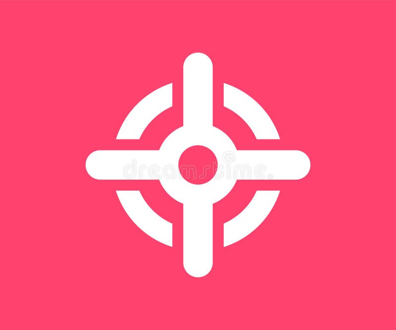 Target Aim Icon. Cross Aim Vector Illustration in Flat Isometric 3D ...