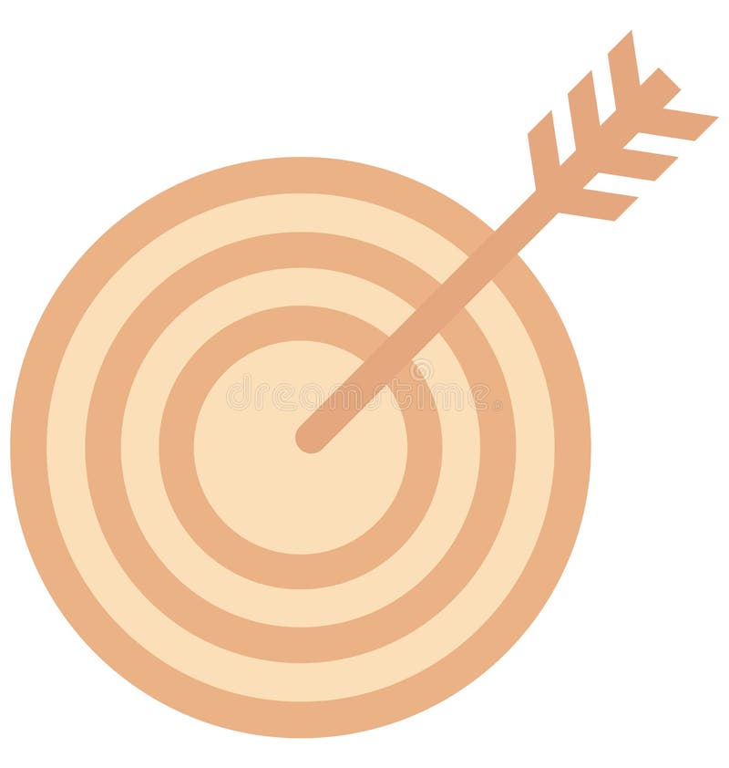 Target, Aim, Objective Vector Icon Stock Vector - Illustration of goal ...