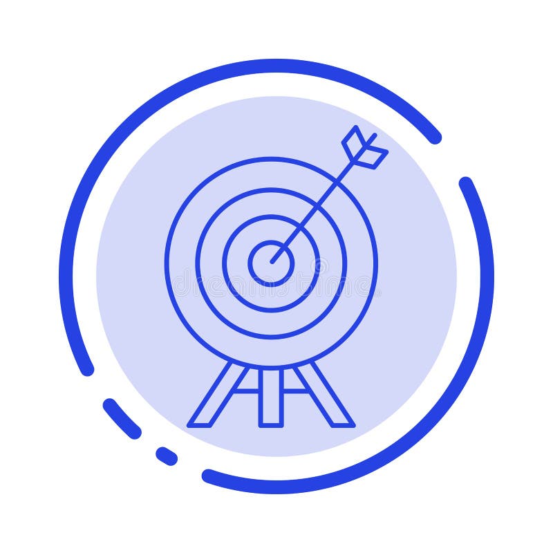 Arrow Hitting Center Blue Board Stock Illustrations – 168 Arrow Hitting ...