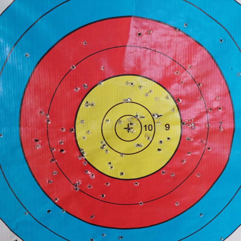 Target for Archery Practice or Other Shooting Sports Stock Image ...