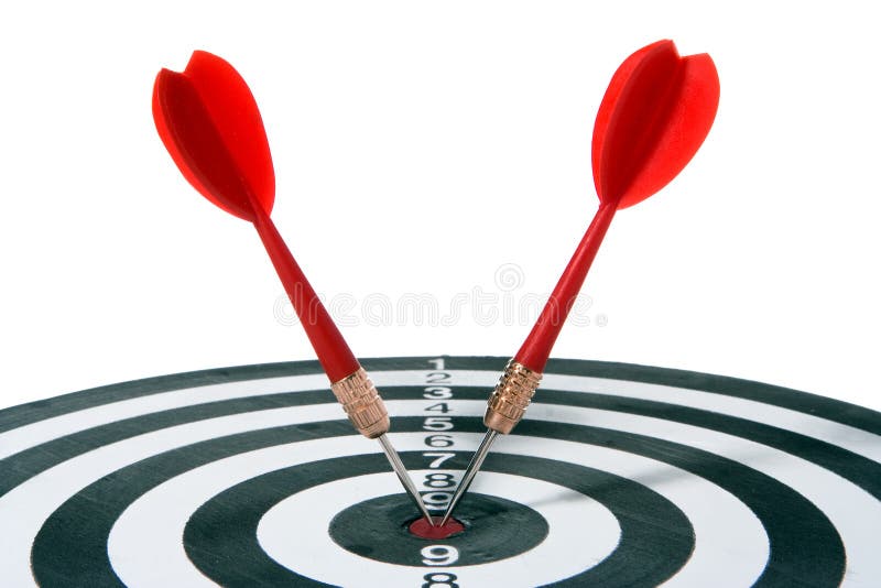 Target with arrow stock image. Image of archery, competition - 2500283