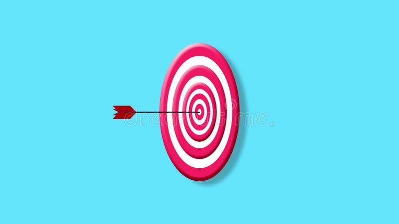 On Target Arrow Animation of Arrows Being Thrown into the Target Board ... On Target Arrow Animation of Arrows Being Thrown into the Target Board ...