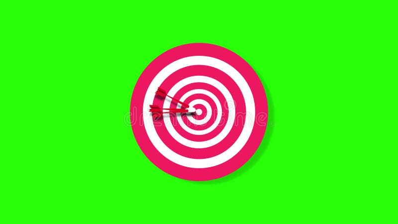 On Target Arrow Animation of Arrows Being Thrown into the Target Board ... On Target Arrow Animation of Arrows Being Thrown into the Target Board ...