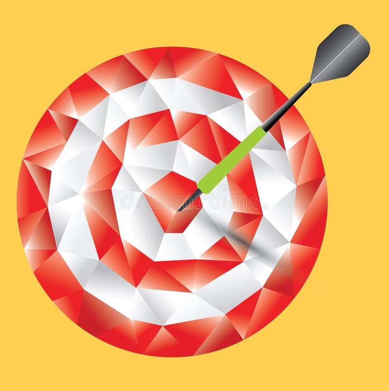 Target with arrow concept stock vector. Illustration of arrow - 53946849