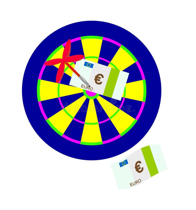 Target and arrow euro stock vector. Illustration of currencies - 13222815
